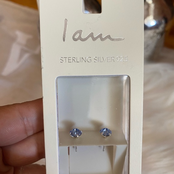 I Am | Jewelry | I Am Jewelry Sterling Silver 925 Studs Blue | Poshmark